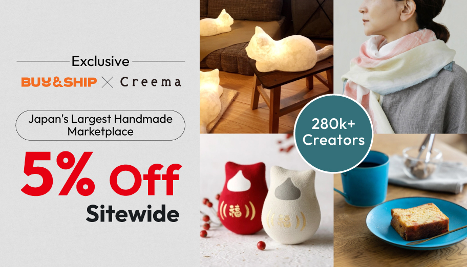 Buy&Ship x Creema Exclusive Offer: Get 5% Off Sitewide in Japan’s Largest Handmade Marketplace ...