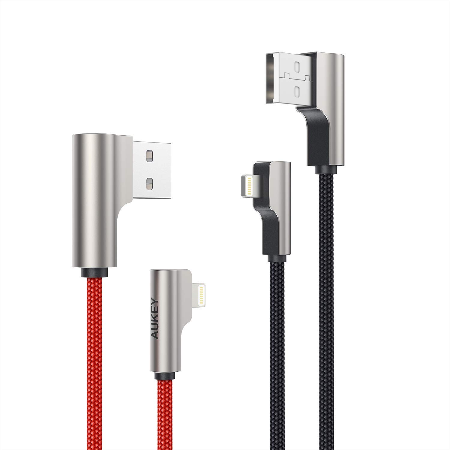 AUKEY 90° Lightning Cable 2-Pack | Buy&Ship MY | Shop Worldwide and ...