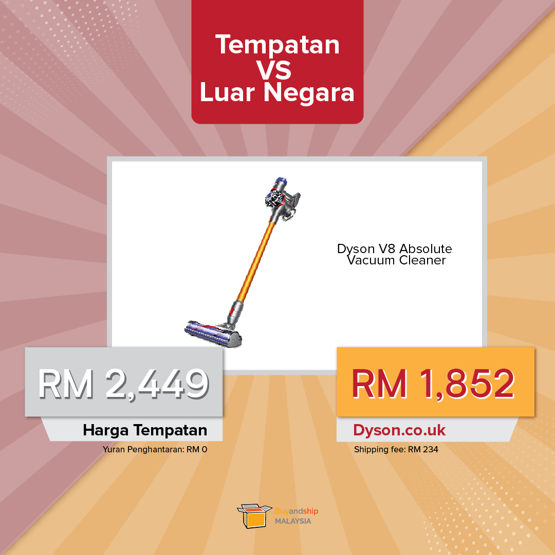 Perbandingan Harga : Dyson V8 | Buy&Ship MY | Shop Worldwide and Ship ...