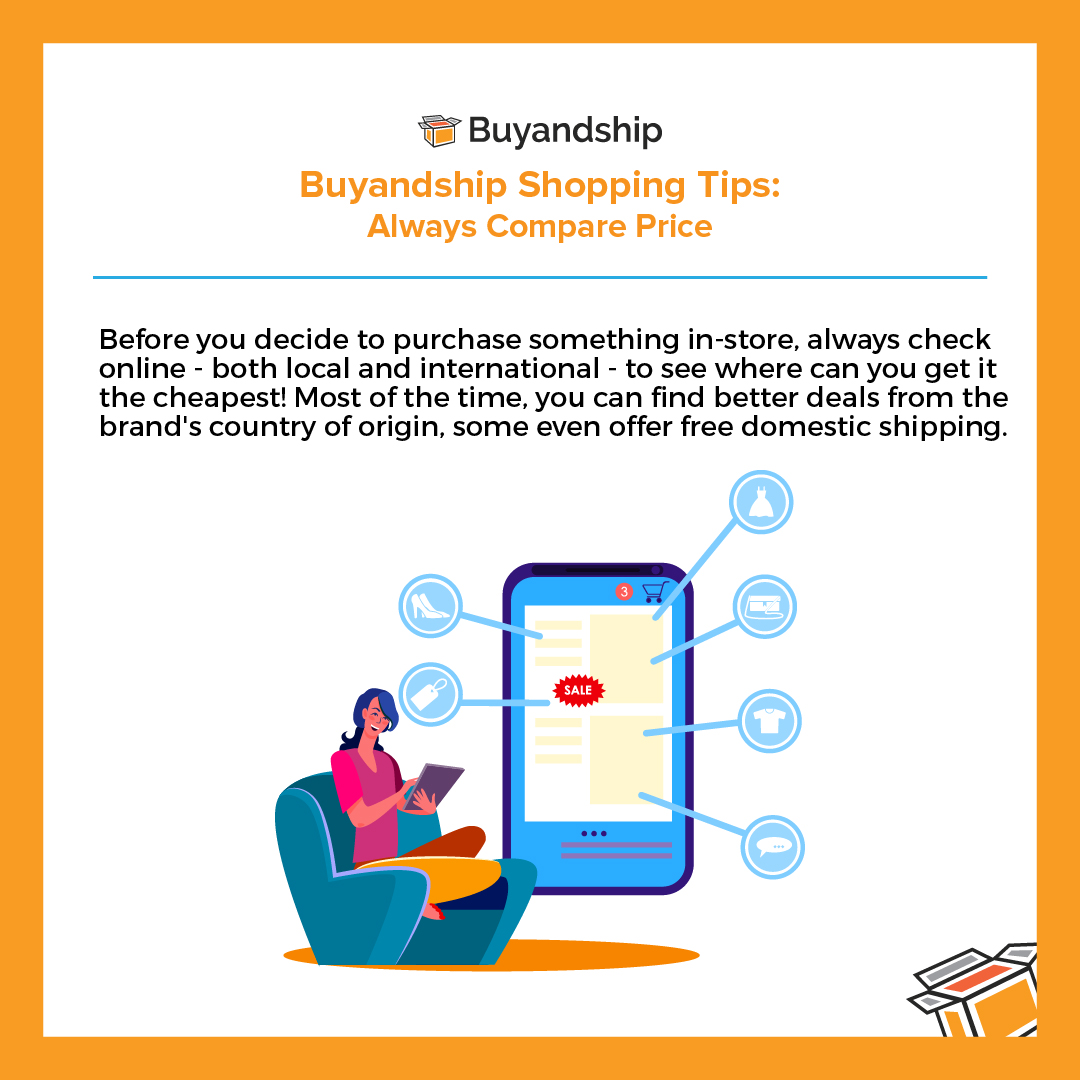 Buyandship Shopping Tips: Price Comparison Tool | Buy&Ship MY | Shop ...